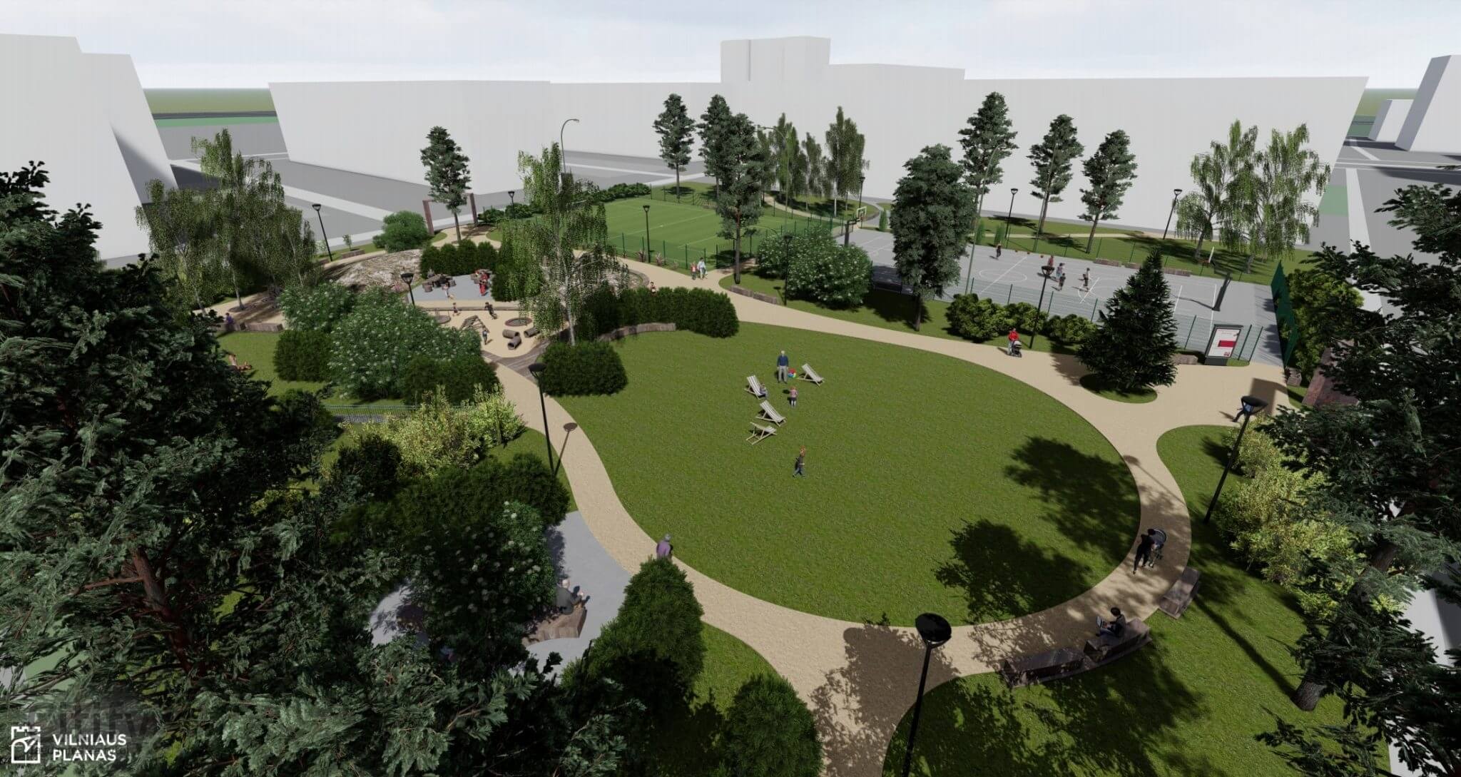 Naujosios Pilaitės skveras (Mažosios Lietuvos skveras) - finished - Citify