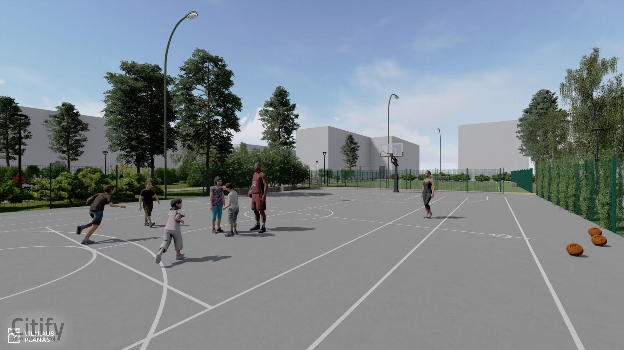 Naujosios Pilaitės skveras (Mažosios Lietuvos skveras) - undergoing ...