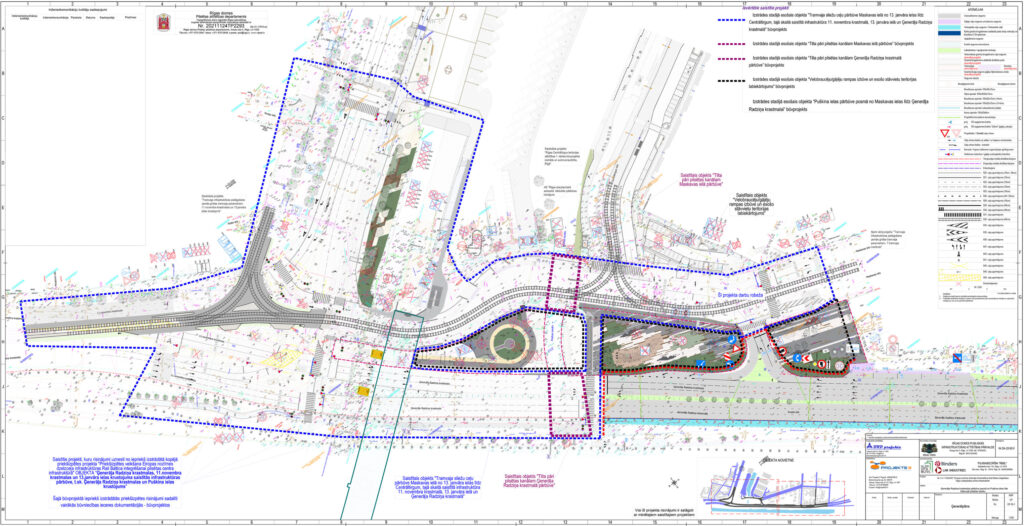 Ģenerāļa Radziņa krastmalas, 13. janvāra ielas un 11. novembra ...