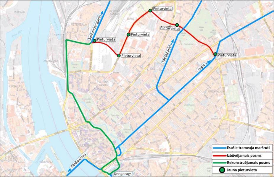 Skanstes tramvaja līnijas izbūve – 2.kārta - būvdarbi pārtraukti - Citify