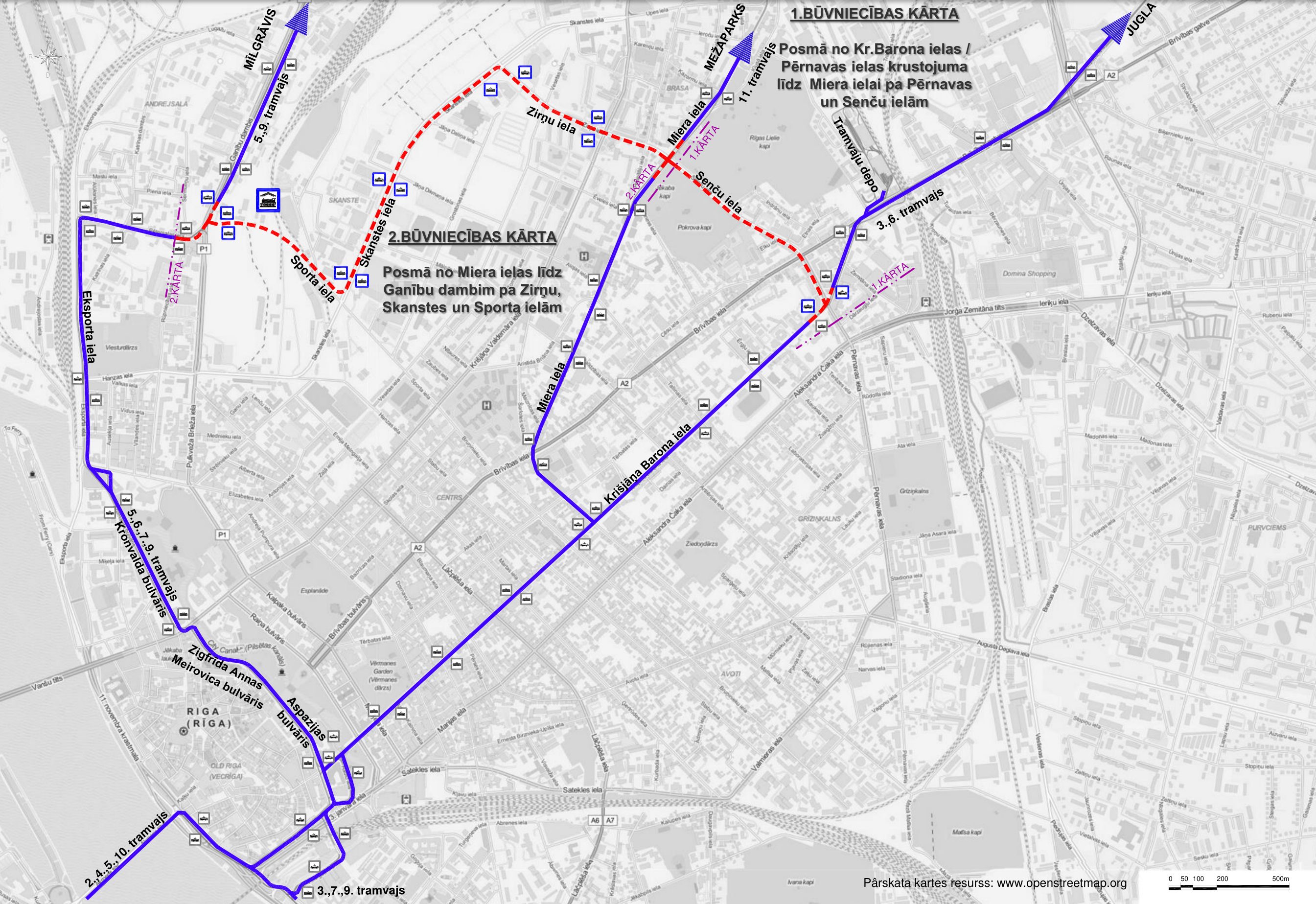 Skanstes tramvaja līnijas izbūve – 2.kārta - būvdarbi pārtraukti - Citify